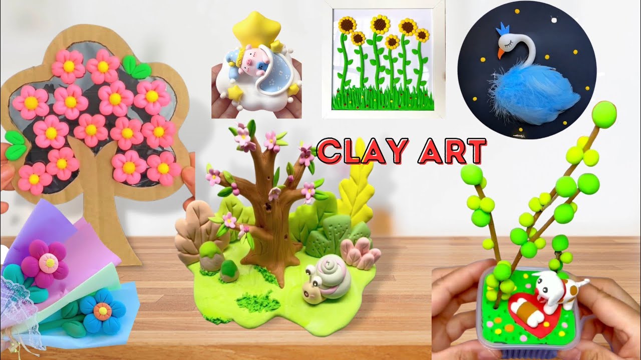 7 Beautiful Clay Art Designs | Easy Clay Art For Beginners Ideas | Easy ...