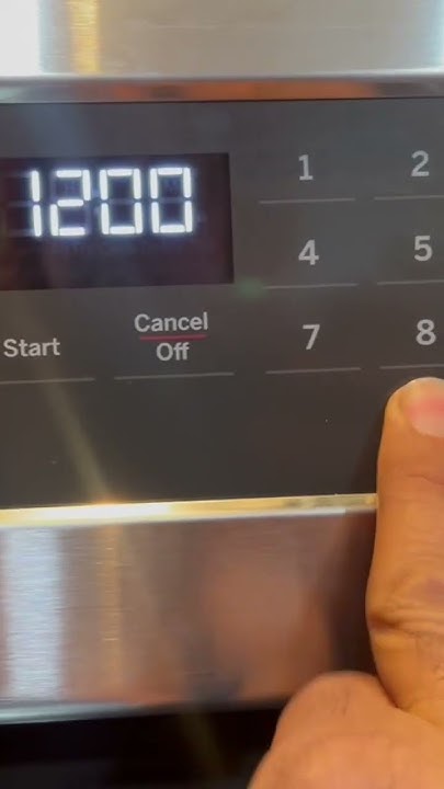 Setting the clock on a GE range - YouTube