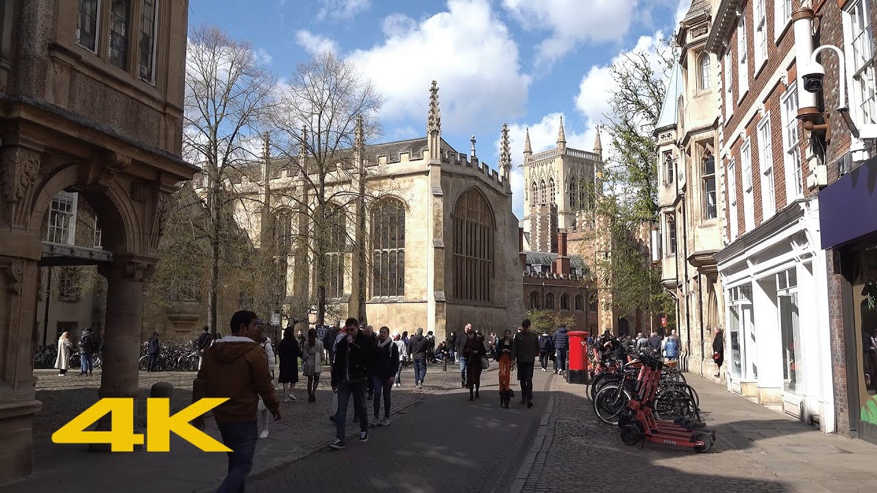 Cambridge Walk: City Centre【4K】 - YouTube