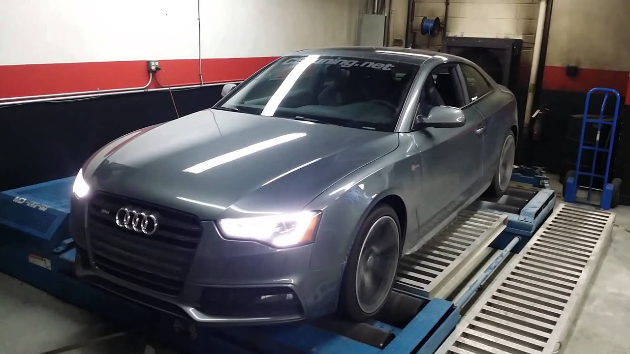 CBTuning.net - Audi B8.5 S5 Unitronic tunes dyno'd - YouTube