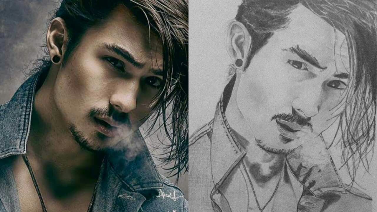 Anmol KC | Drawing Portrait | Time Lapse | Kri Nepali Movie - YouTube