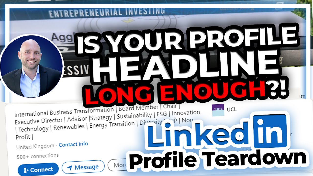 Bad LinkedIn Headline Example — What Does it Look Like? | LinkedIn ...