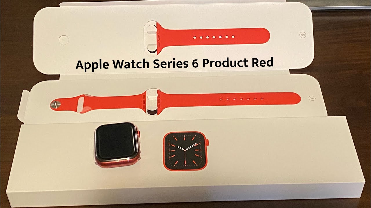 Apple Watch Series 6 Unboxing Product Red! Apple Watch Series 6 2020 ...