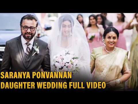 Saranya Ponvannan Daughter Chandini Wedding Video 😍 Marriage With Dawn Philip Babu | Reception