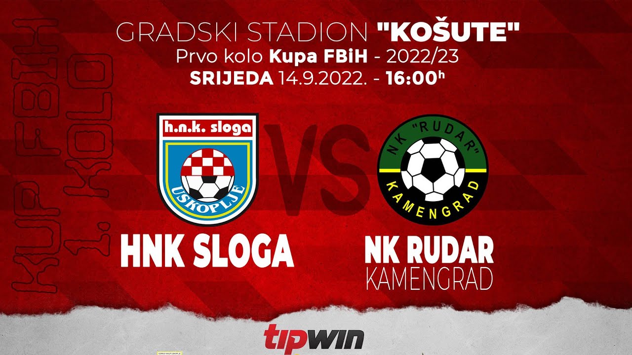 HNK Sloga - NK Rudar | Kup FBIH 2022/23 - YouTube