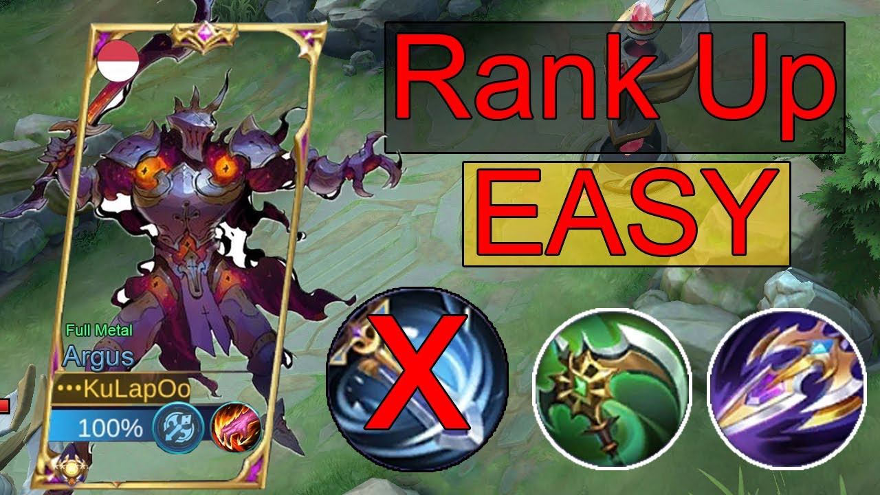 Rank Up Easy Using Argus " Tank Killer Build " | Mobile Legends - YouTube