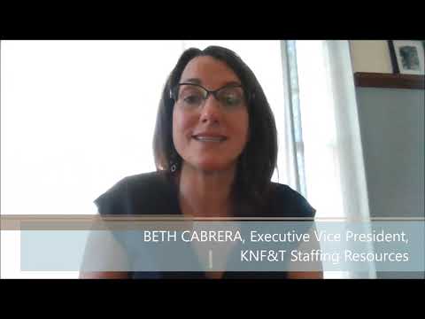 Beth Cabrera, Senior Managing Director, KNF&T Staffing Resources ...