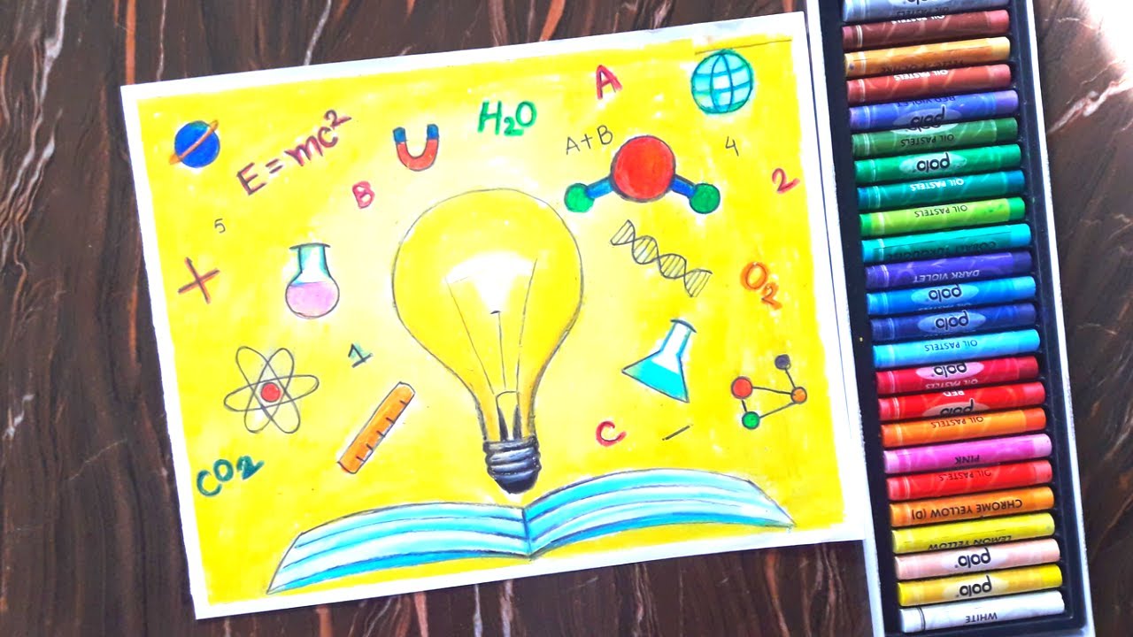 National Science Day Drawing/National science day poster drawing/Mazi ...