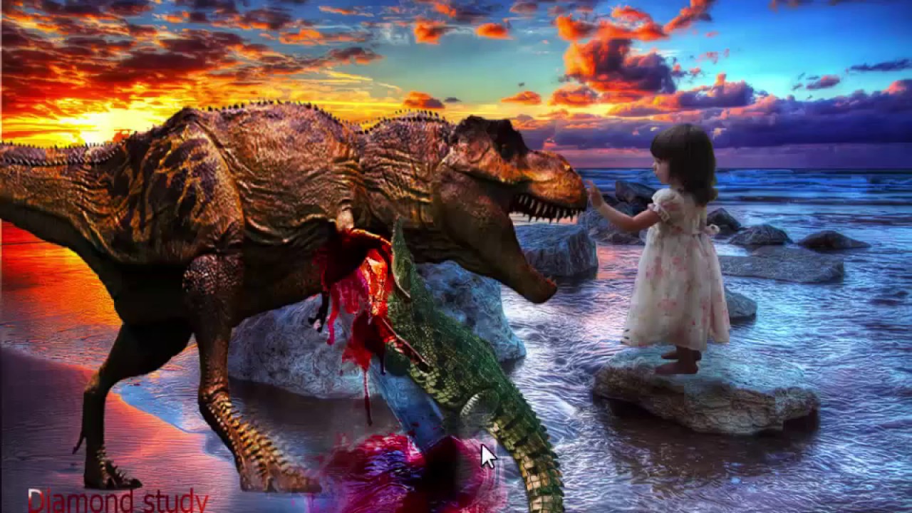 How To Create Adobe Photoshop CS5,, Manipulation crocodile attack ...