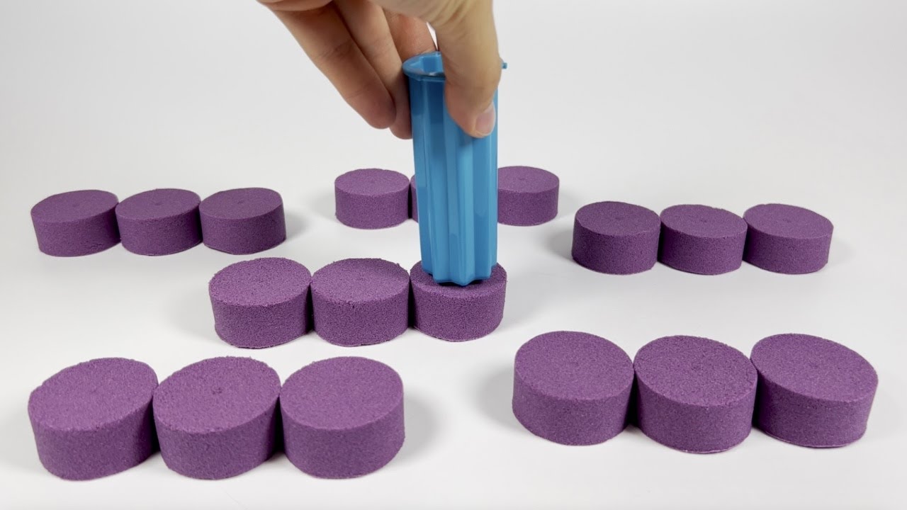 Violet Kinetic Sand Art Satisfying Video ASMR #theworldofsand # ...