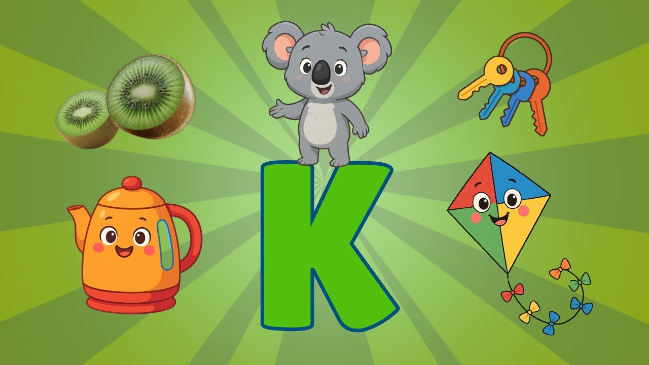 "K is for Kangaroo, Kite, and King! 🦘🪁👑 – Catchy ABC Song" - YouTube