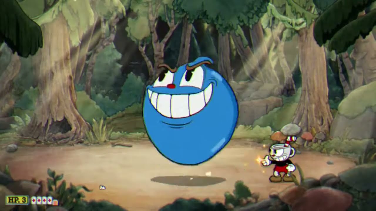 Cuphead Ruse of an Ooze Blue Ball 53 Seconds A+ Boss Battle - YouTube