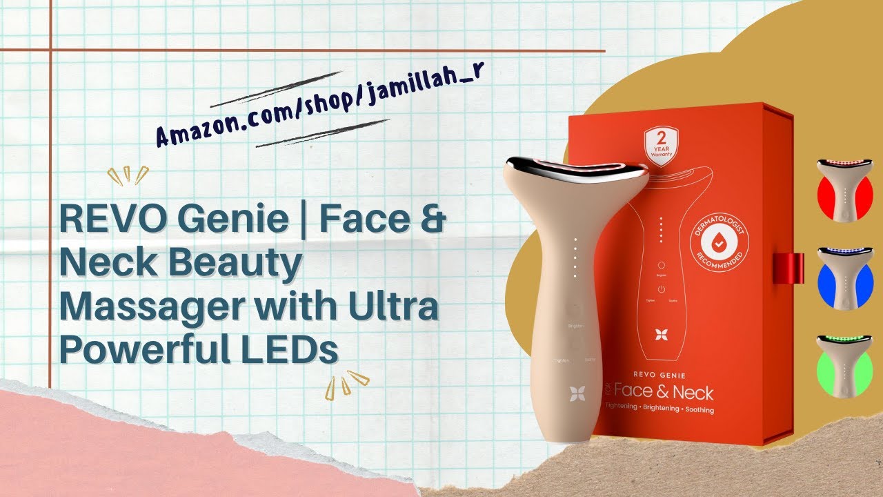 REVO Genie Review | LED Face & Neck Massager for Tightening & Glow ...