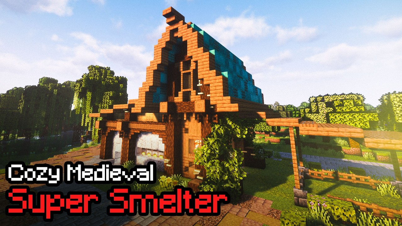 How to Build a Super Smelter | Medieval Fantasy Aesthetics 🏰 ...