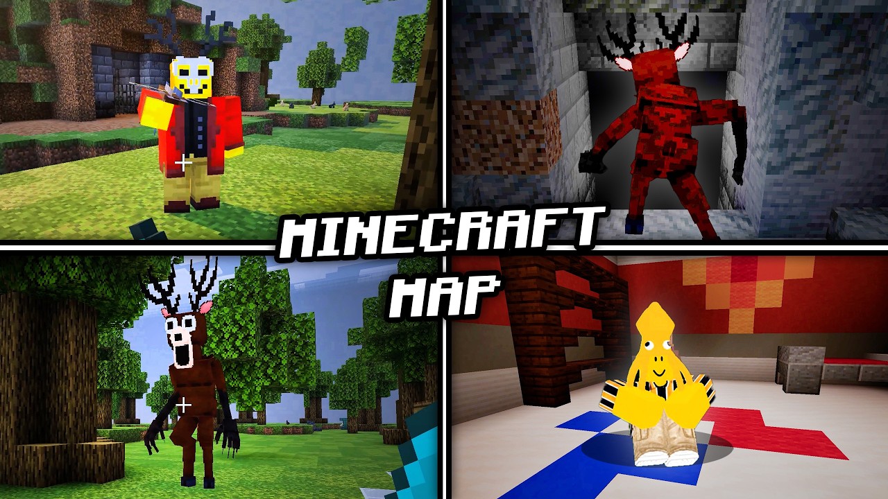 Full Map - 99 NIGHTS IN THE FOREST - Minecraft Map - YouTube