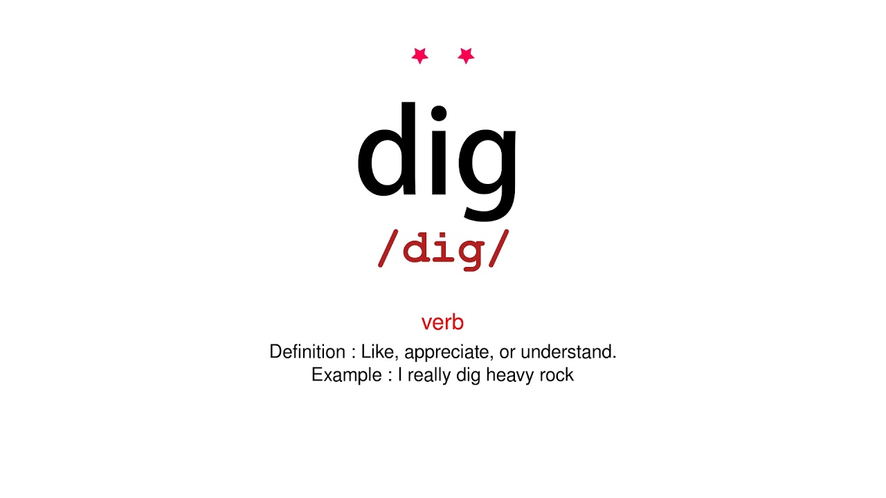 How to pronounce dig - Vocab Today - YouTube