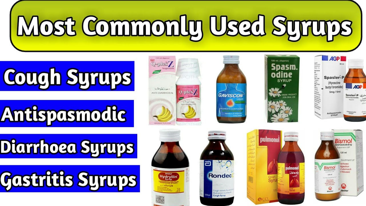 Most Commonly Used Syrups For General Medical Practice - YouTube