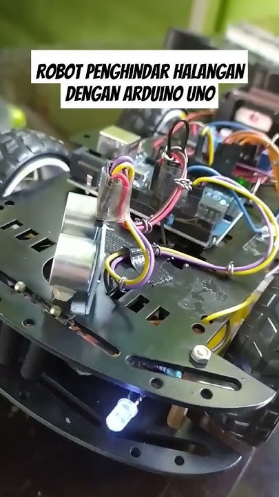 Robot penghindar halangan dengan kontrol arduino uno #remix #teknikelektro #arduino # ...