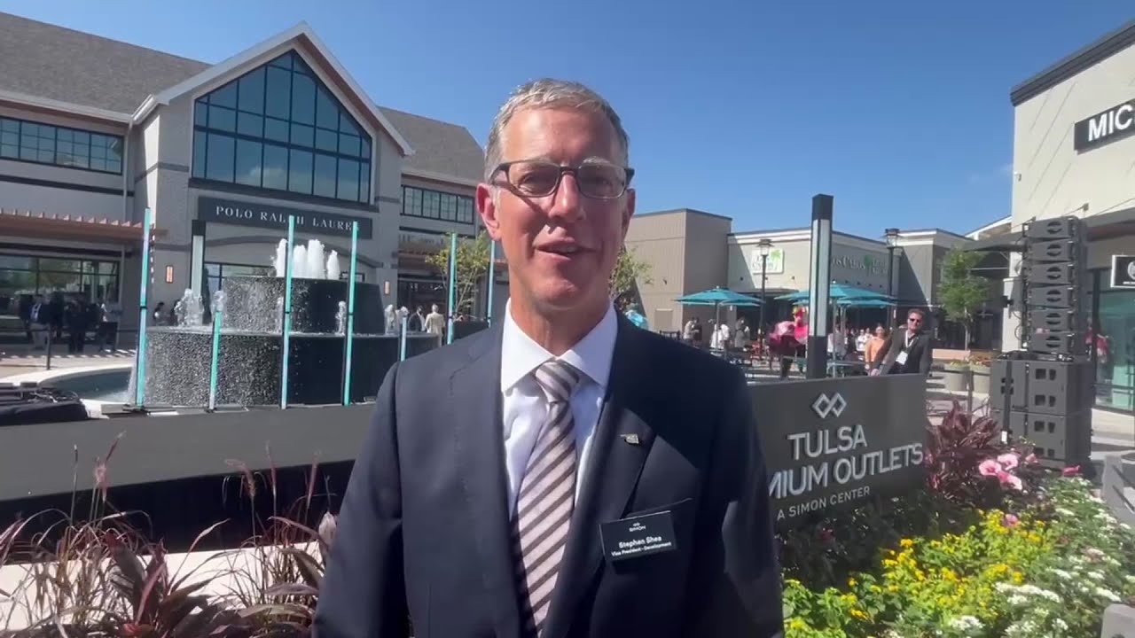 Steve Shea talks about the new Tulsa Premium Outlets on its opening day ...
