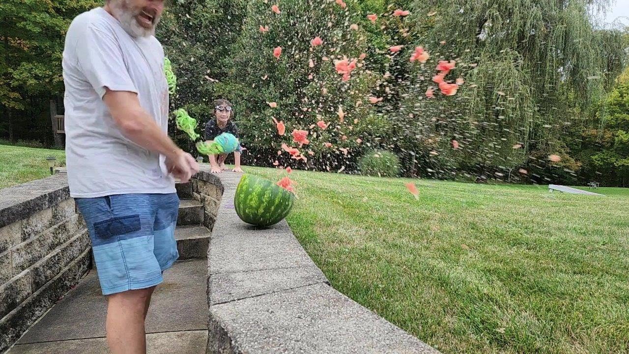 Cayden's Science Lab - Episode 8 - Watermelon Explosion with Rubber ...