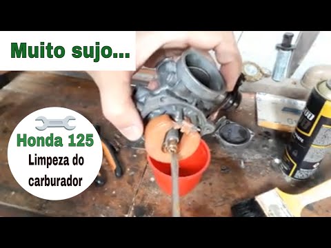 Limpeza do Carburador da Honda Biz 125 cc / Regulagem do carburador segurando a lenta...