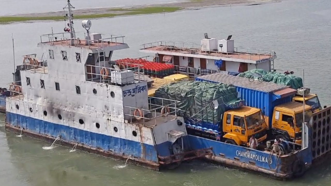 Paturia Daulatdia Ferry Ghat in Bangladesh || Biggest ferry ghat ...