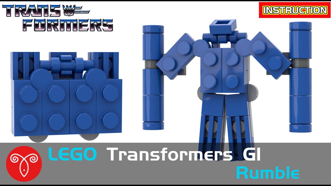 Lego Transformers MOC G1 Rumble Decepticon How to Tutorial Mini ...