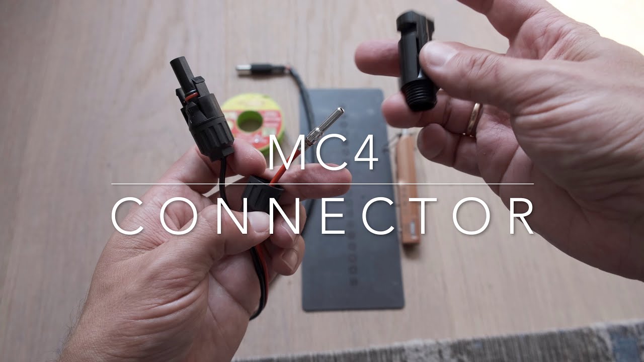 How to install a MC4 connector - YouTube