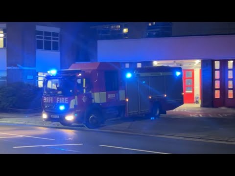 London Fire Brigade F446 East Ham Fire Rescue Unit Turnout! - YouTube