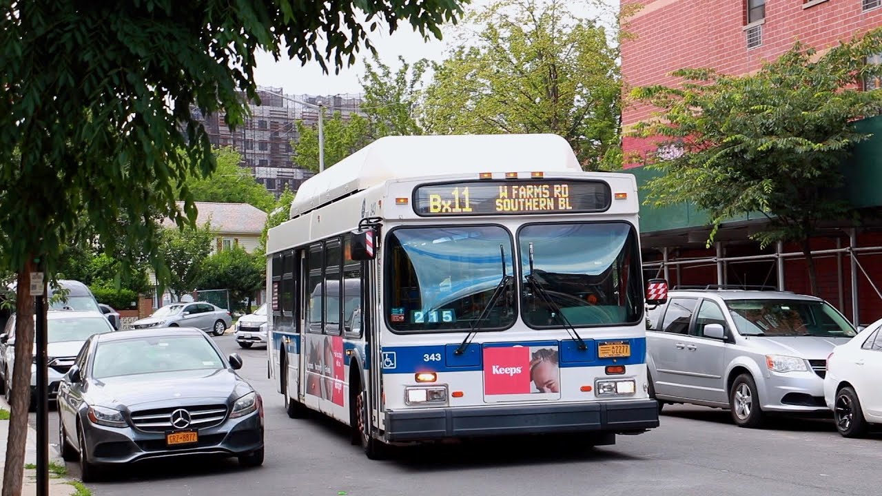 MTA New York City Bus: 2012 New Flyer C40LF CNG 343 on the Bx11 Bus ...