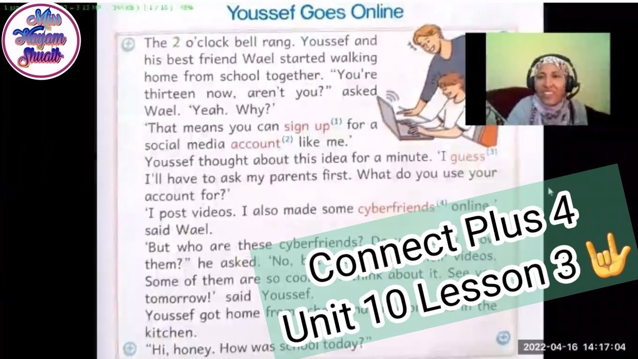 Connect Plus 4 Unit 10 Lesson 3 كونكت بلس رابعه الوحده العاشره الدرس ...