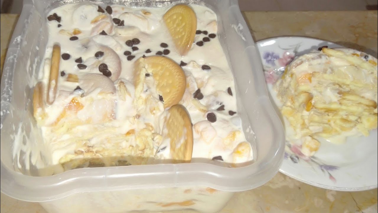 Marie Biscuit Desert ,Quick And Easy Desert Recipe By || Musarrat ...