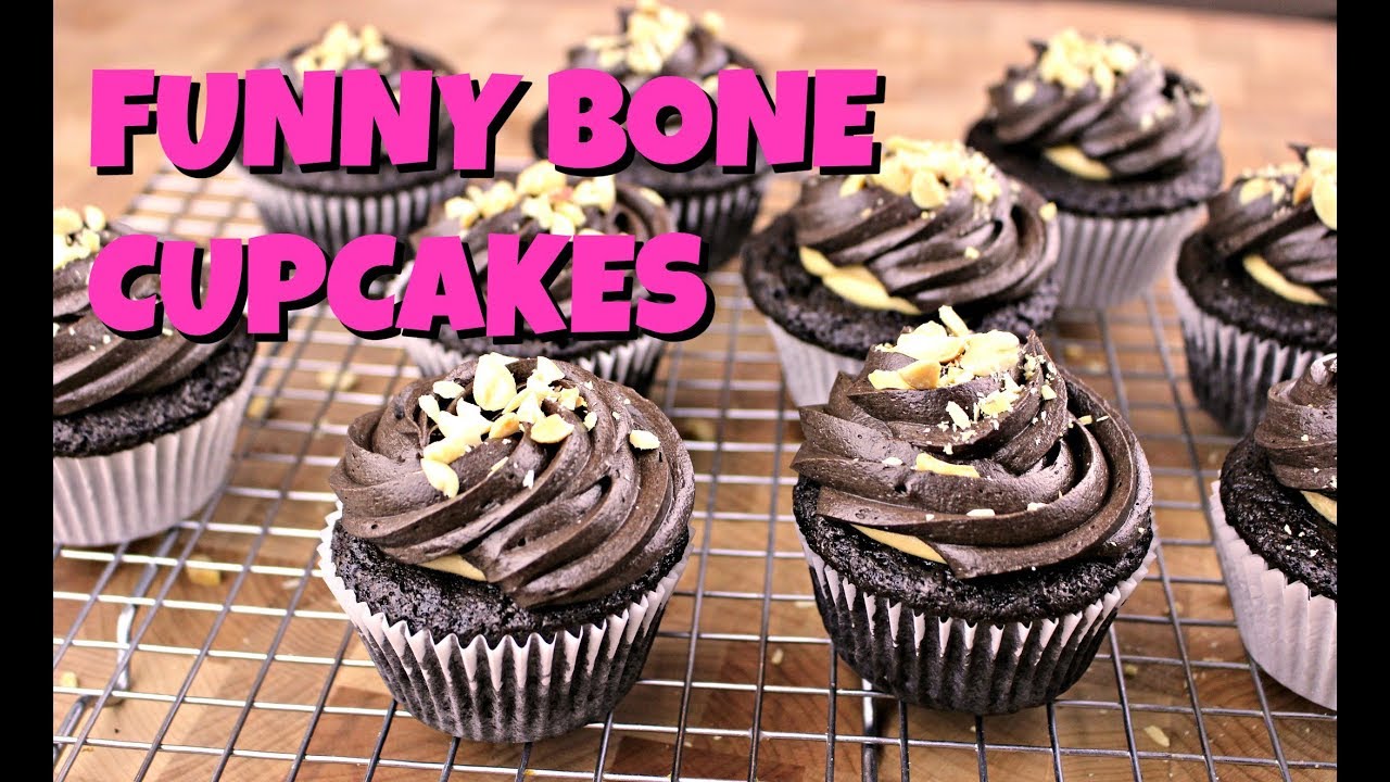 Vegan Funny Bone Cupcakes - YouTube
