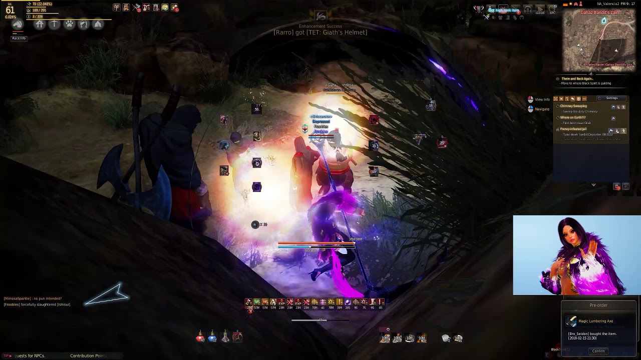 BDO Sorc Gahaz Cliff Rotation - YouTube