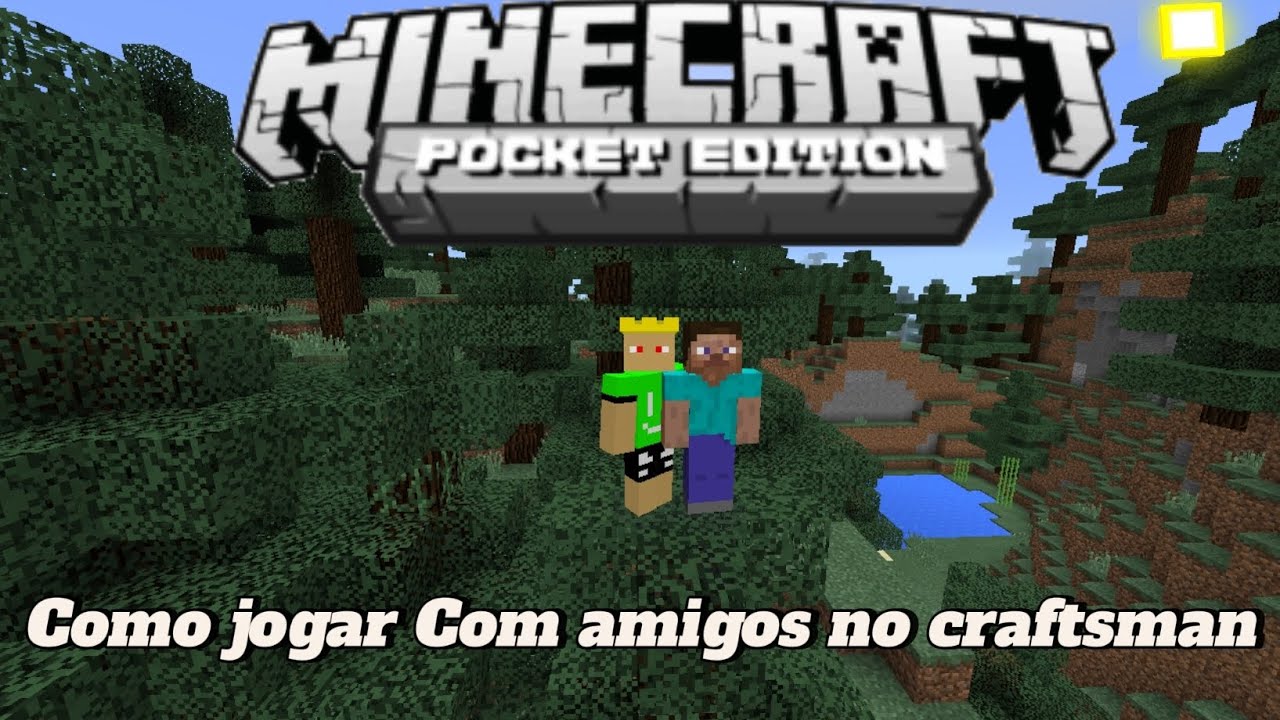 Tutorial de como jogar com os amigos de longe no craftsman - YouTube