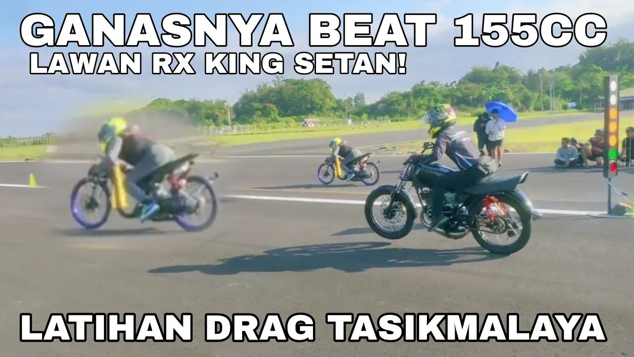 Beraninya RX king setan lawan Beat Karbu 155cc tune up - YouTube