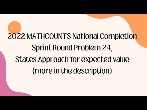 2022 MATHCOUNTS National Completion Sprint Round Problem 24,States ...