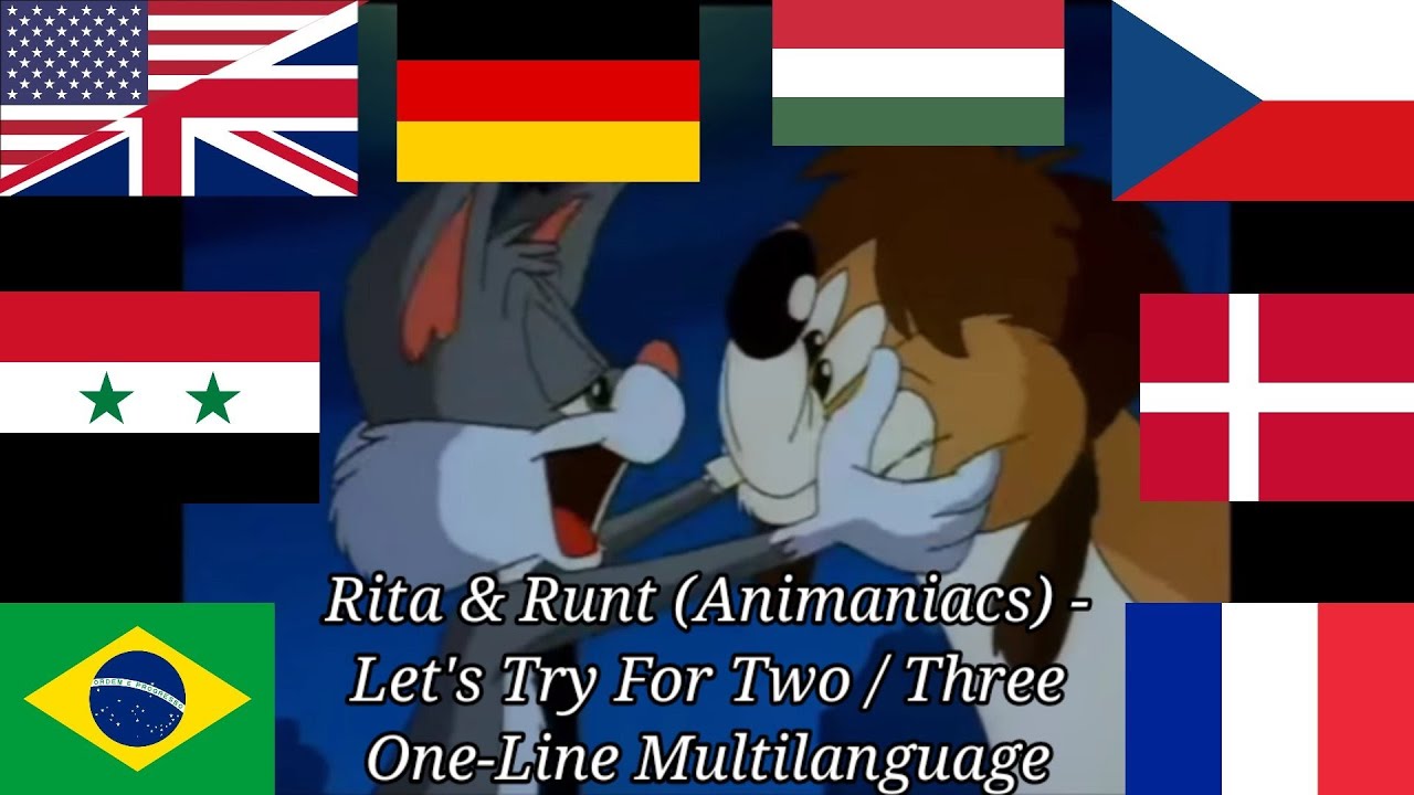 Rita & Runt (Animaniacs) - Let's Try For Two / Three One-Line ...