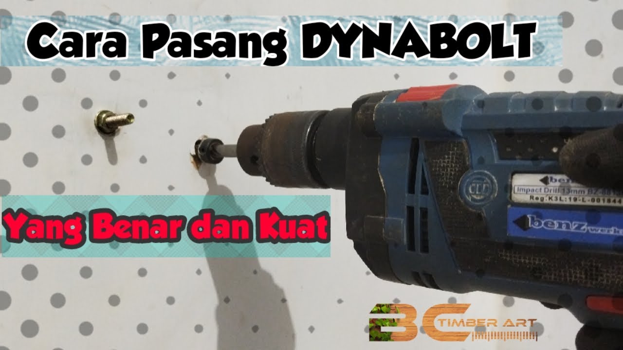 Cara memasang DYNABOLT yang benar hasil kuat || bisa untuk memasang ...
