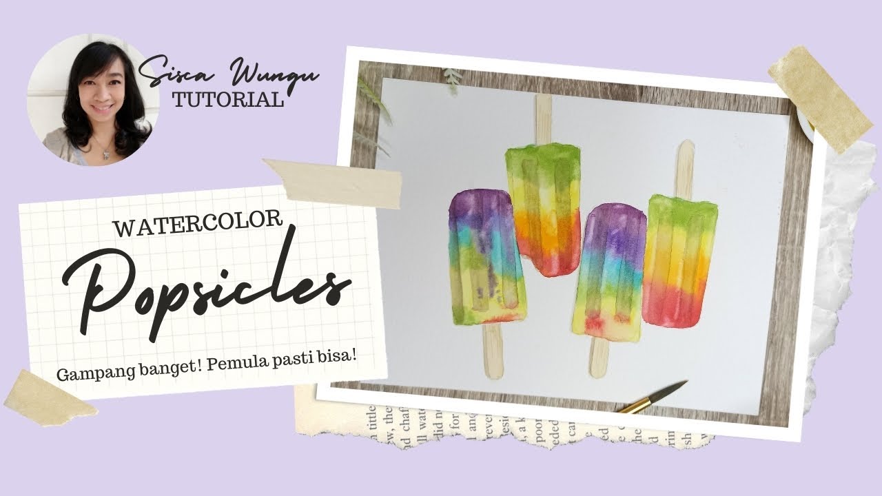 Free Class - Watercolor Summer Popsicles - YouTube