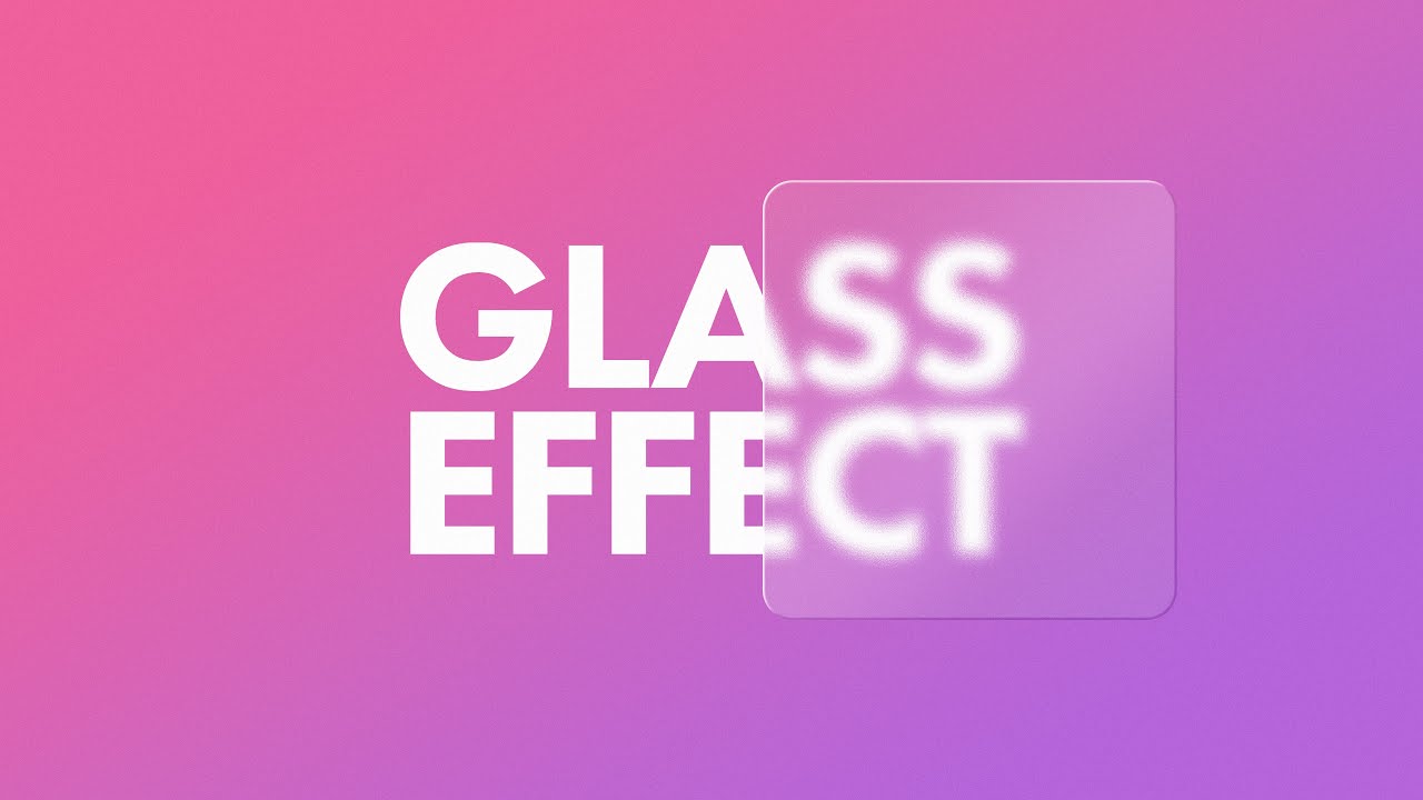 Graphic Design Photoshop Tutorial: How to Make a Blurry Glass Effect ...