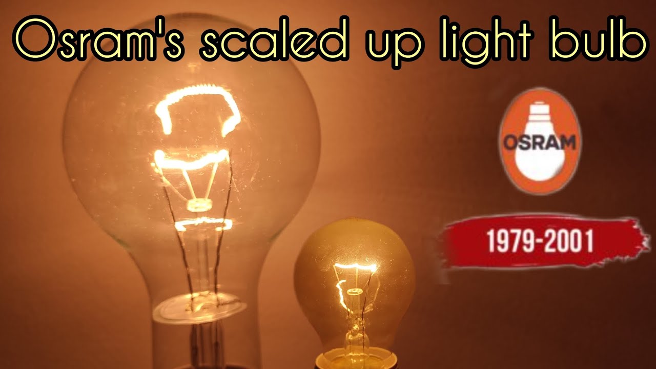Osram's 300W Scaled up Incandescent Light Bulb | OSRAM 300W E40 ...