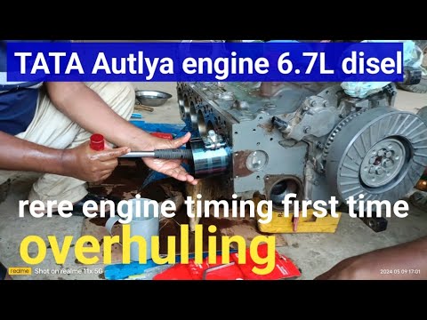 TATA vs6 Cummins engine 6.7L autlya first time overhulling. छोटा सा ...