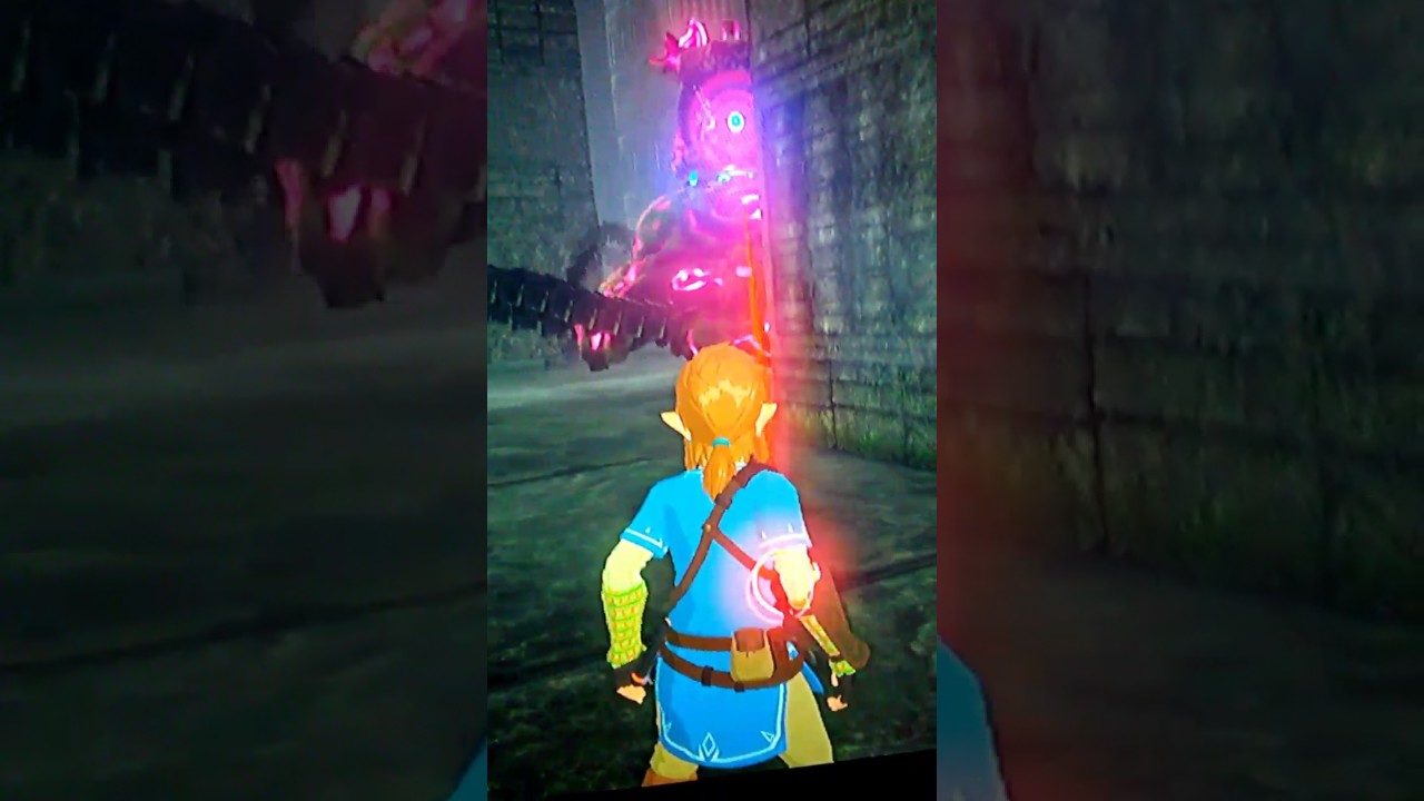 Zelda Breath of the Wild moment: Guardian scared? - YouTube