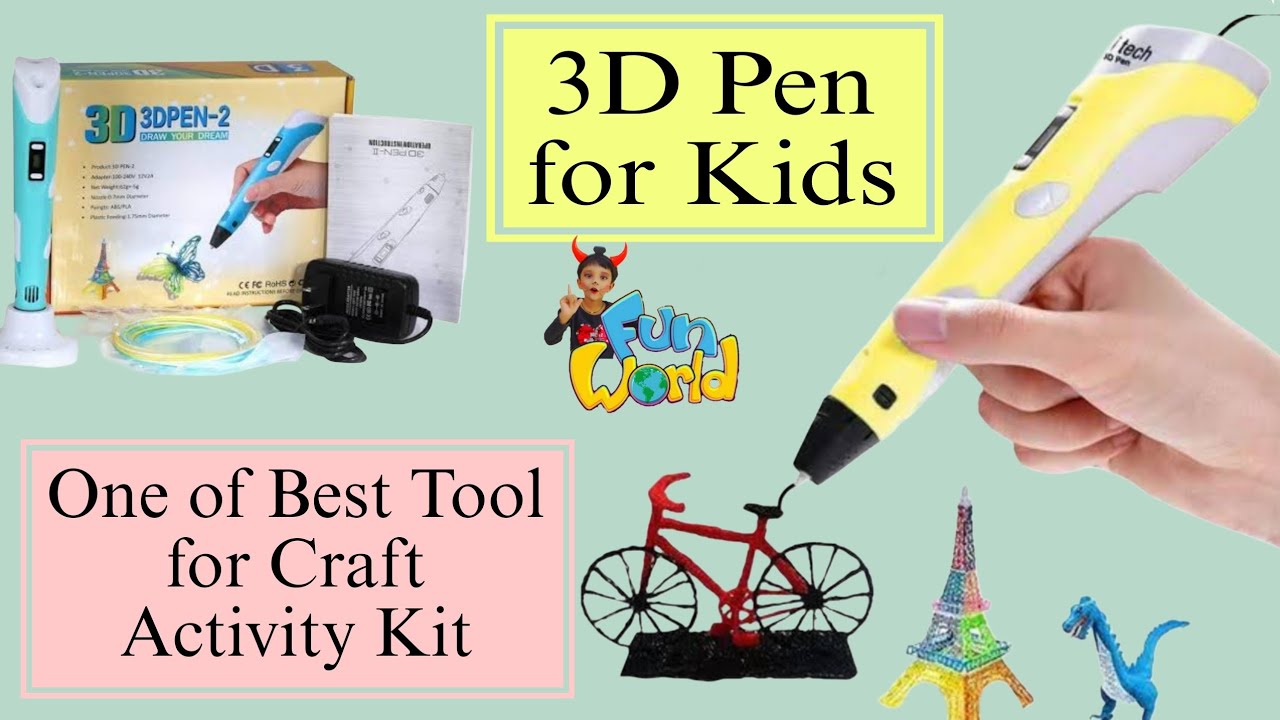 3D Pen for kids | how to use 3d pen | best tool for crafts for kids ...