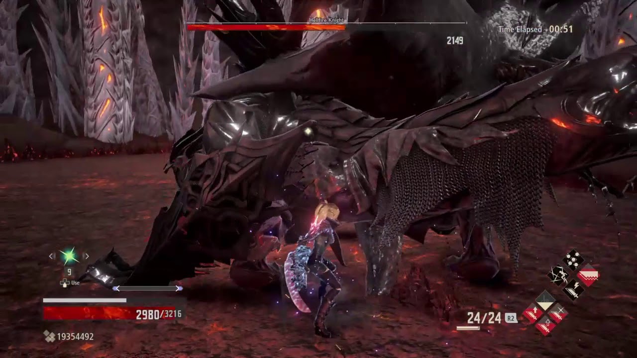 Code Vein - I love Hellfire Knight (showing off my build too) - YouTube