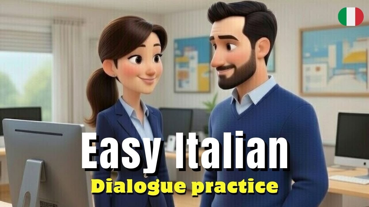 Learn Italian through dialogues | A1-A2 | Office conversations - YouTube