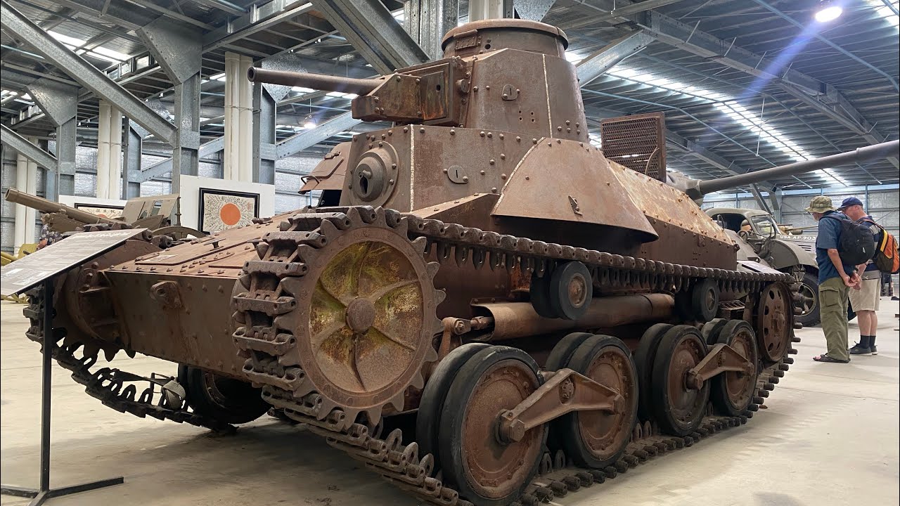 WW2 Japanese Type 95 HA-GO Light Tank Walk Around - YouTube