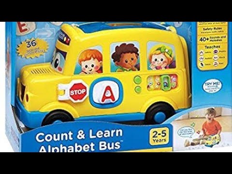 VTech Count and Learn Alphabet Bus Review - YouTube