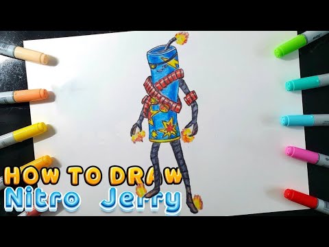 How to draw NITRO JERRY (Fortnite) - YouTube